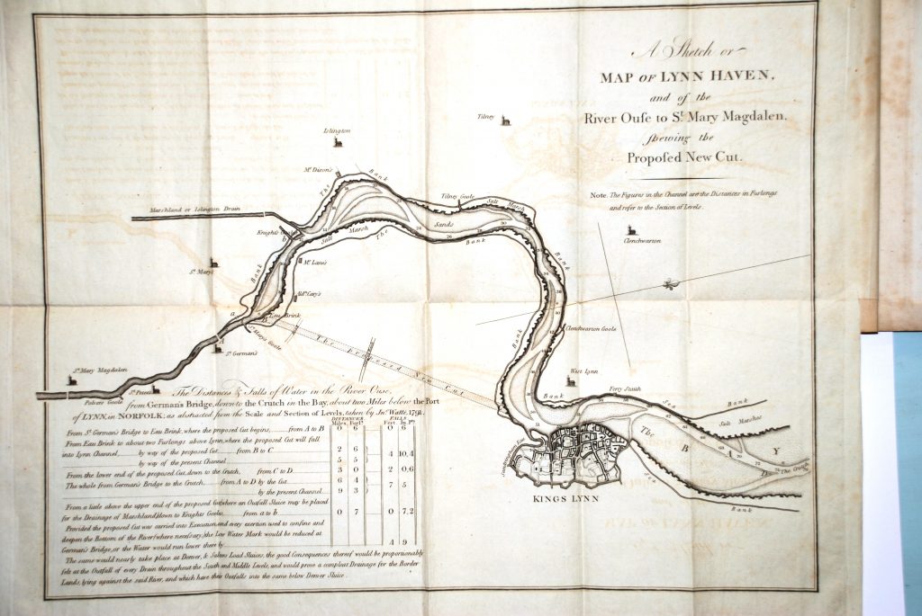 WDIDB River Ouse Map by John Watte 1791 - South Holland Life Heritage ...